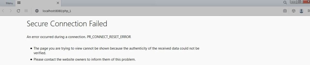 What is pr_connect_reset_error? How to fix it?